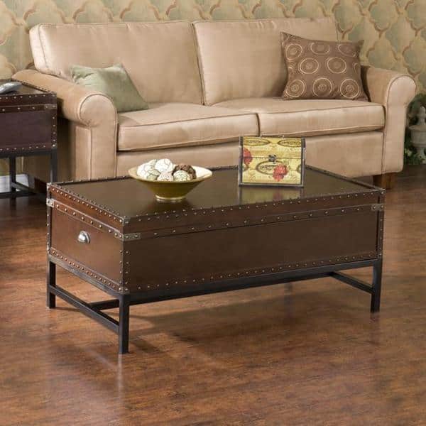 SEI Furniture Azul Espresso Storage Coffee Table - Bed Bath & Beyond ...