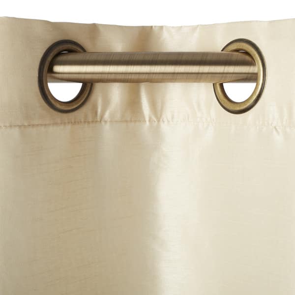 Porch & Den Lapeyrous Faux Silk Curtain Panel Pair - 52"W x 84"L - 52"W ...