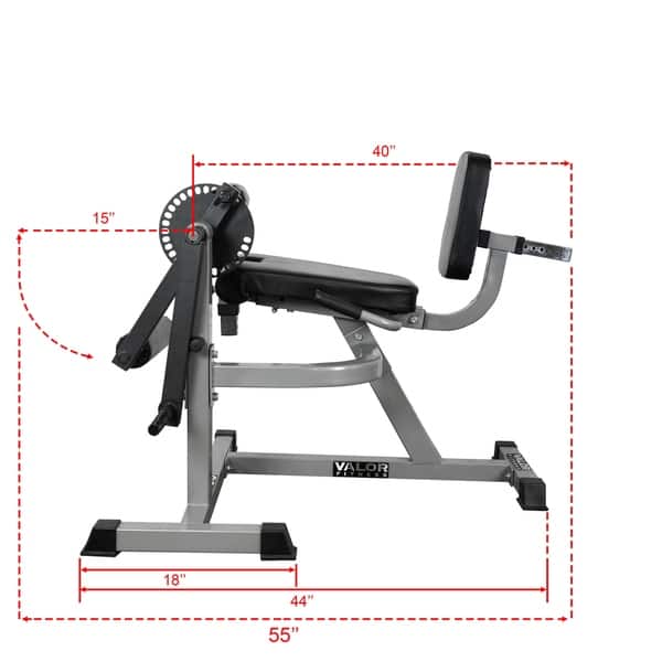 Valor Fitness CC-4 Leg Extension Leg Curl Machine Weight Machines Home ...