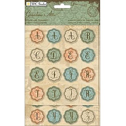 Grandma's Attic Alphabet Chipboard Stickers - Bed Bath & Beyond - 5521402