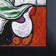 Picasso Paintings Nu Couche New Age Wood Black Finish Frame Hand ...