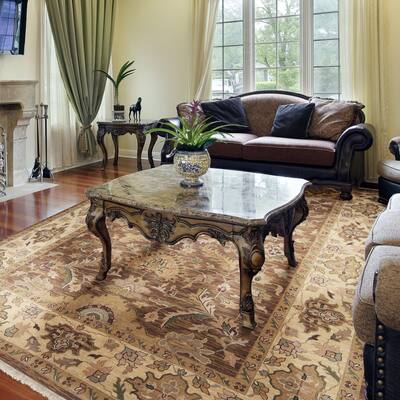Hand-knotted Epoch Brown Wool Area Rug - 6' x 9' - Overstock - 5543265