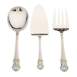 Yamazaki Carouselle Gold Accent 3-piece Entertainment Set - Bed Bath ...