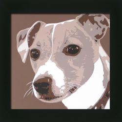 Emily Burrowes 'Jack Russell' Framed Wall Art - Bed Bath & Beyond - 5569641