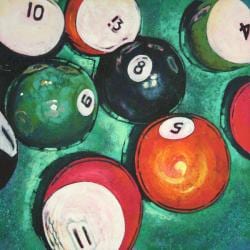 'Eight Ball' Canvas Art - Bed Bath & Beyond - 5575949