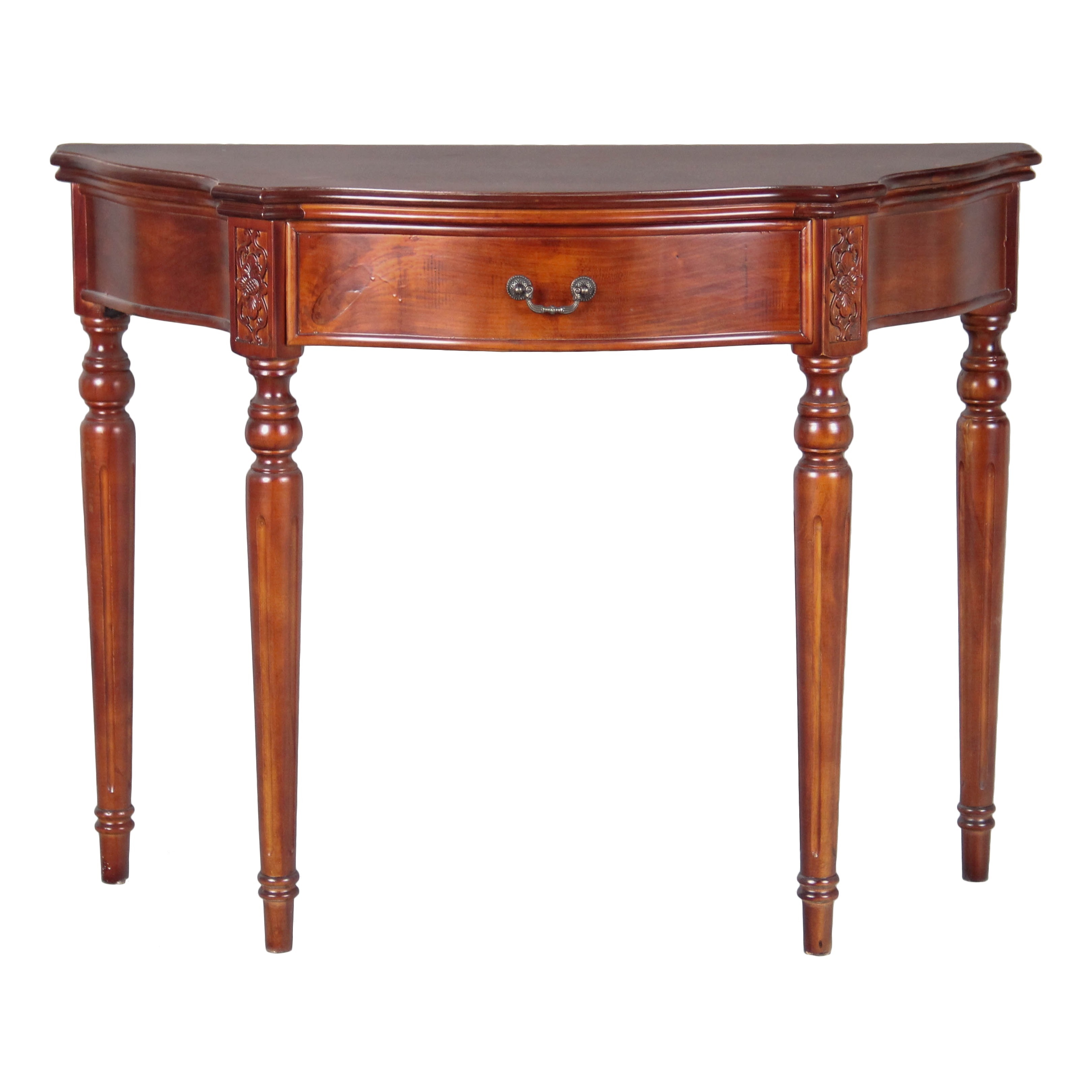 Windsor Carved Half-Moon Console Table - On Sale - Bed Bath & Beyond ...