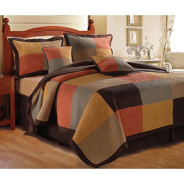 Greenland Home Fashions Trafalgar Full/ Queen-size 3-piece Quilt Set ...