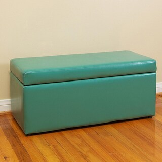 York Dark Seafoam Green Storage Ottoman - Bed Bath & Beyond - 5677666