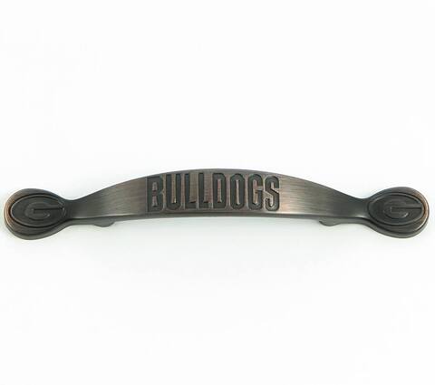 University of Georgia Bulldogs Oil Rubbed Bronze Horizontal Cabinet ...