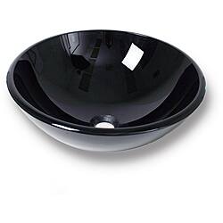 Flotera Elegance Modern Tempered Glass Vessel Bathroom Sink - Bed Bath ...