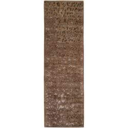 Candice Olson Hand-tufted Leopard Animal Print Divine Wool Rug (2'6 x 8 ...