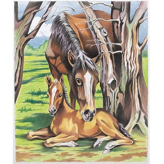 Color By Number 9x12-inch Horse and Foal Kit - Bed Bath & Beyond - 5747621