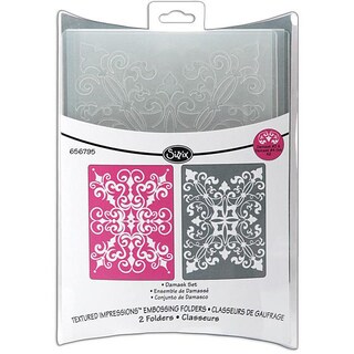 Sizzix Textured Impressions Damask Set Embossing Folders - Bed Bath ...