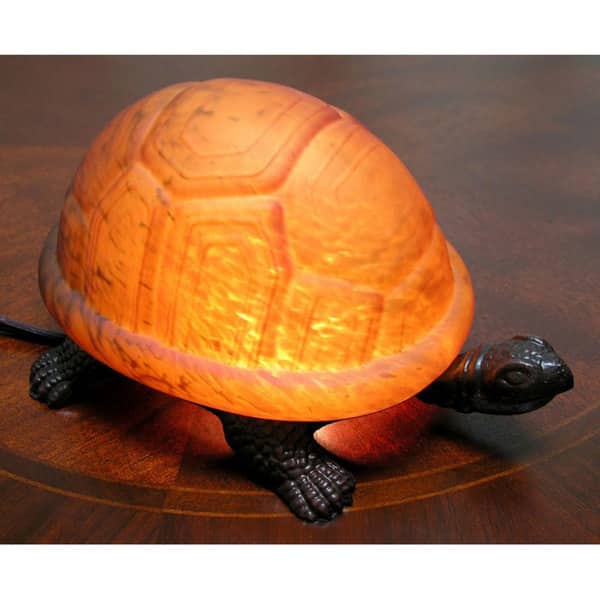 Warehouse of Tiffany Amber Turtle Accent Lamp - Bed Bath & Beyond - 5804199
