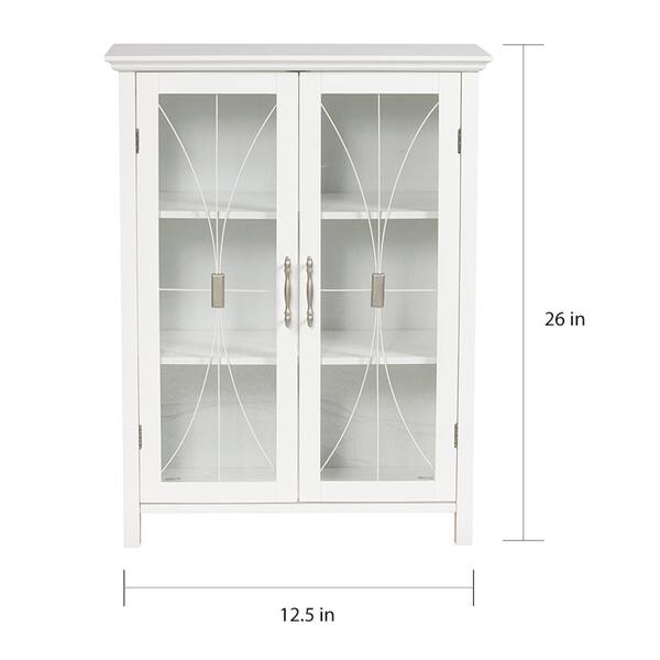 Veranda Bay White Floor Cabinet by Elegant Home Fashions - Bed Bath ...