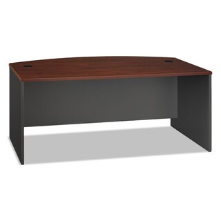 Bush Series C Hansen Cherry 72W Bow Front Desk - Bed Bath & Beyond ...