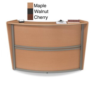 OFM Maple Single Unit Curved Reception Desk - Bed Bath & Beyond - 5836655