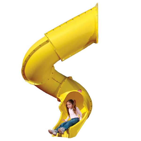Swing-N-Slide Yellow Turbo Tube Slide - 118.75" H x 58.69" W x 63.44" L ...
