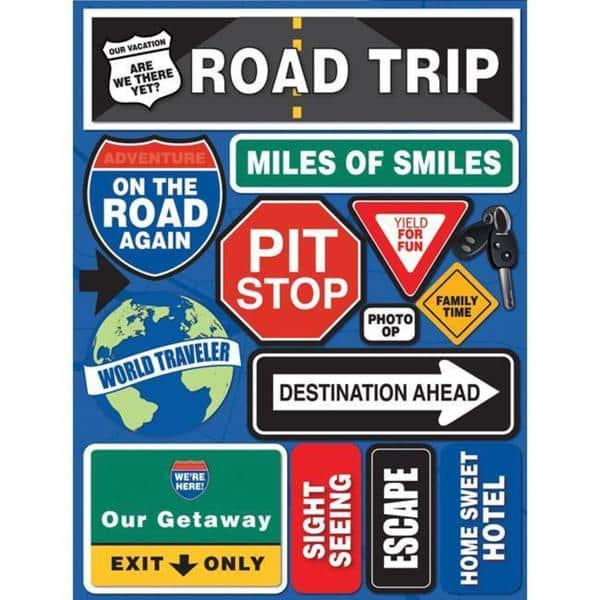 Signature Dimensional Road Trip Stickers - Bed Bath & Beyond - 5942650