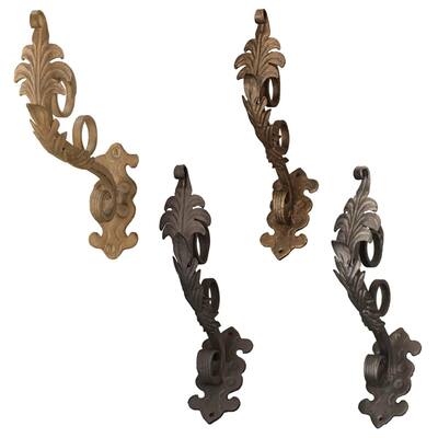 Casa Artistica by Menagerie Elongated Leaf Brackets (Set of 2) - Overstock - 5975158