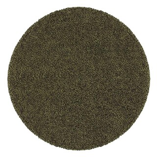 Manhattan Tweed Green/ Brown Shag Rug (8' Round) - 8' Round - Bed Bath ...
