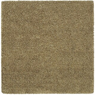 Manhattan Tweed Brown/ Ivory Shag Rug (8' Square) - 8' Square - Bed ...