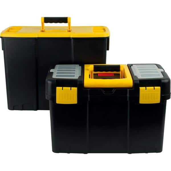 Portable Tool Box with Wheels - Stackable 2-in-1 Tool Chest with Fold ...