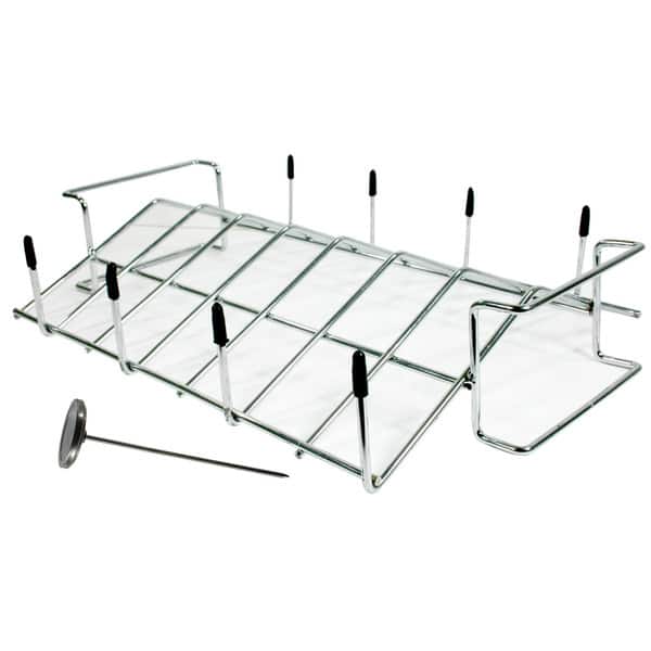Buffalo Tools BBQ Roasting Rack with Thermometer - Bed Bath & Beyond ...