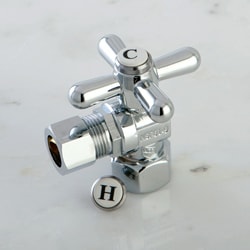 Chrome Cross Handle Angle Stop - Bed Bath & Beyond - 6032669