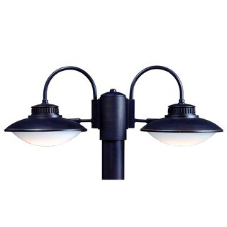 Mariner 2-light Bronze LED Outdoor Post Head Light - Bed Bath & Beyond ...