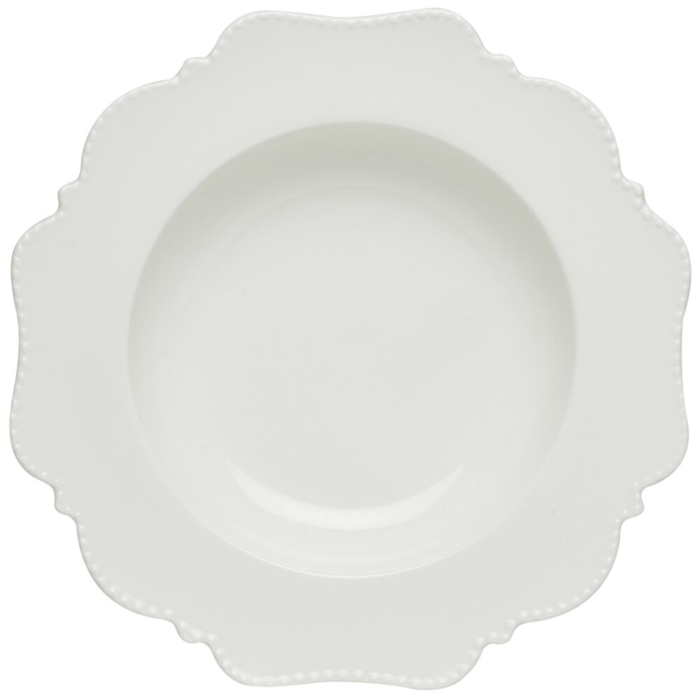 Red Vanilla Pinpoint White Dinner Plate 11" (Set of 6) - On Sale - Bed ...