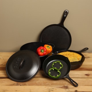 Lodge 5-piece Cast Iron Cookware Set - Bed Bath & Beyond - 6075993
