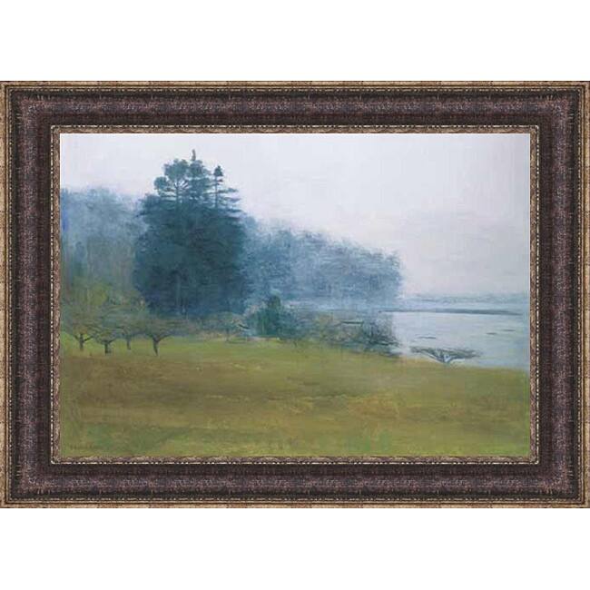 Kurt Solmssen 'Tress in Fog and Mist' Framed Art Print - Overstock ...