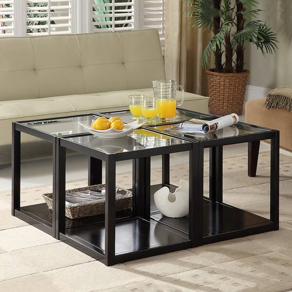 DeeDee Black Stackable Modern Storage Cubes (Set of 4) - Bed Bath ...