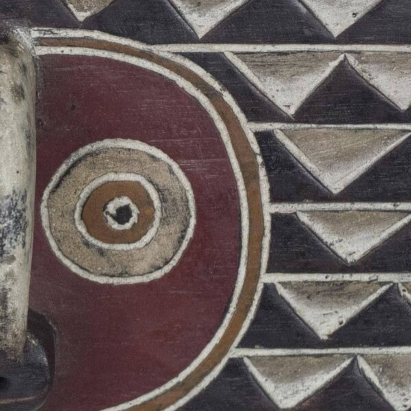 Sese Wood Butterfly Dancer African Mask (Ghana) - Red - Bed Bath ...