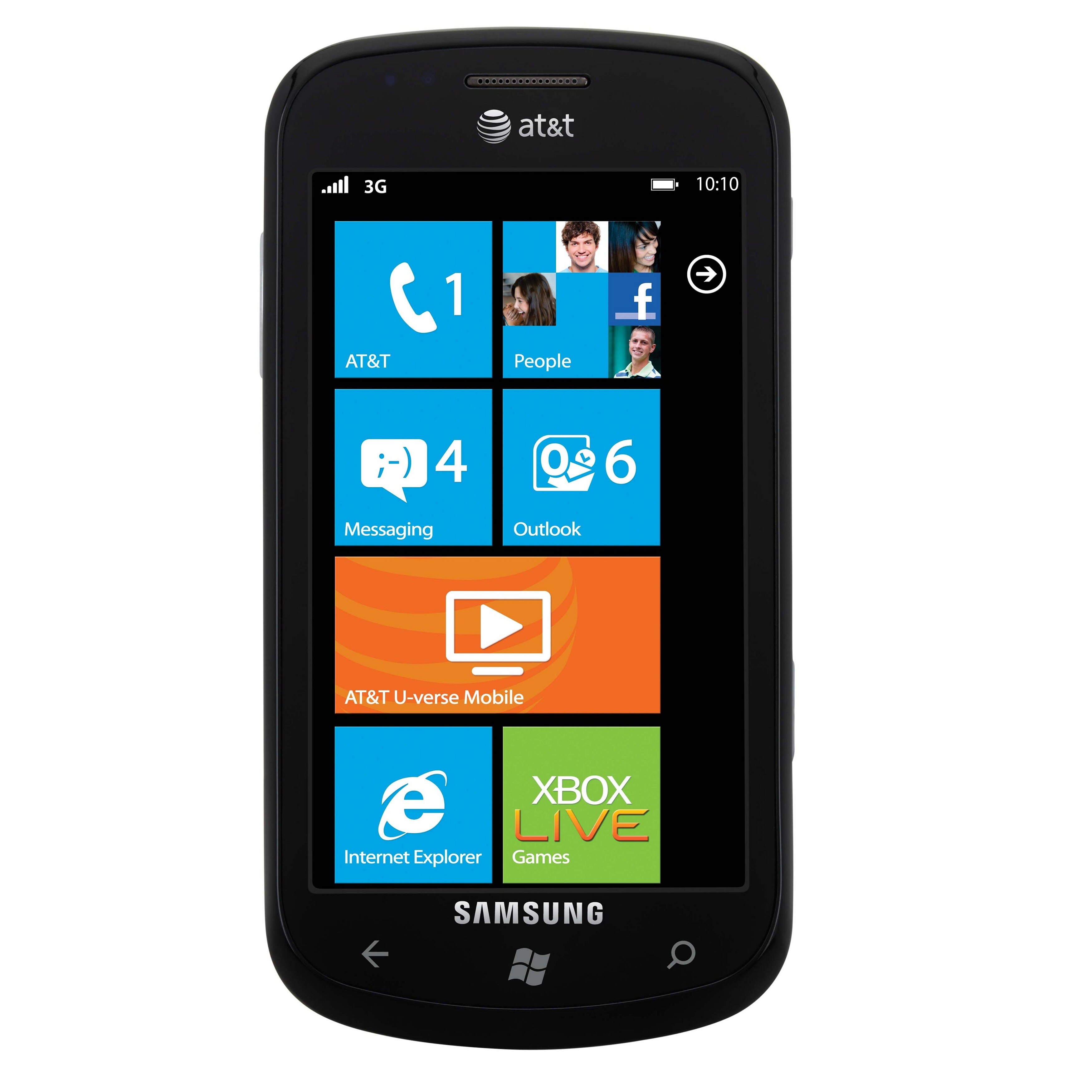 Samsung Focus I917 Unlocked GSM Windows 7 OS Cell Phone Black Free Samsung Focus I917 Unlocked GSM Windows 7 OS Cell Phone Black Free