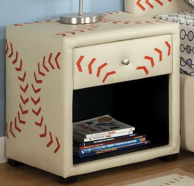Furniture of America Baseball-themed Designed Nightstand - Overstock ...