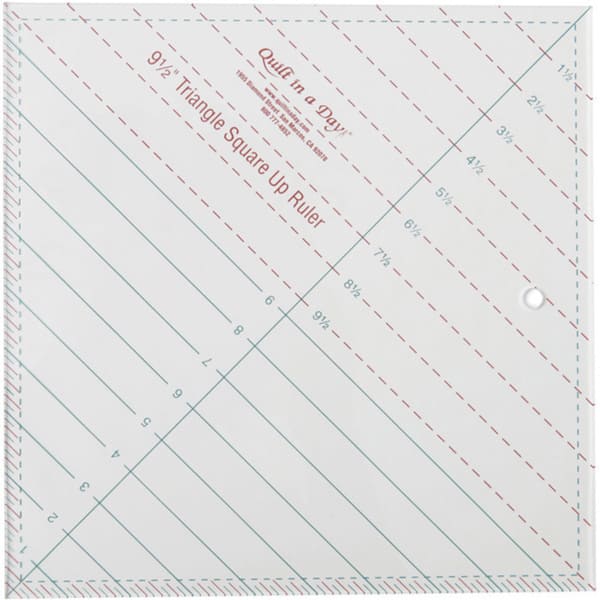 Quilt in a Day 9.5-inch Triangle Square Up Ruler - Bed Bath & Beyond ...