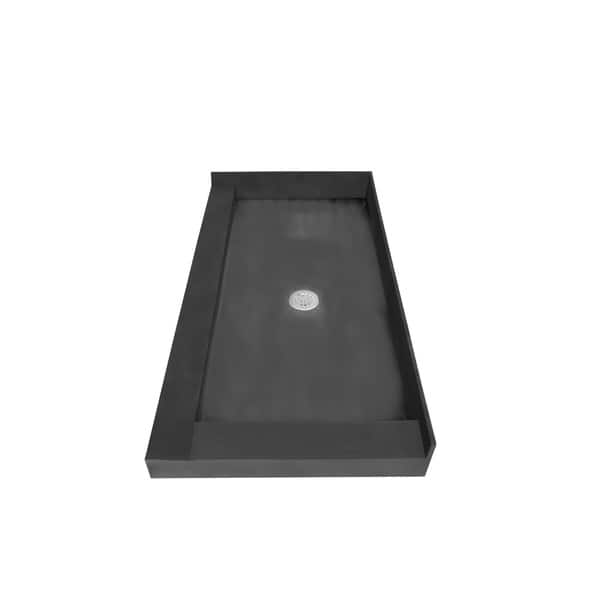 Redi Base 37 x 60 Shower Pan Center Drain Right Dual Curb - Bed Bath ...