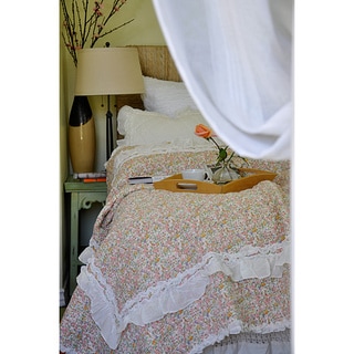 Addie Floral Ivory Quilt Set - Bed Bath & Beyond - 6305093