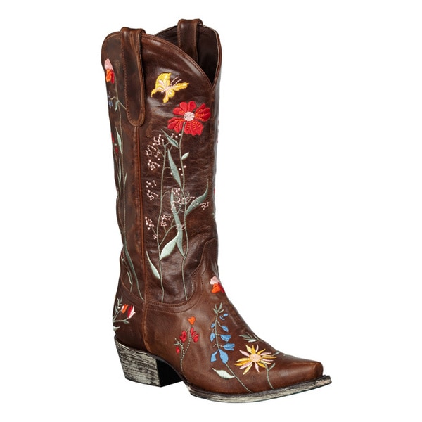 Lane Boots Women's 'Garden' Mid-Calf Cowboy Boots - Free Shipping Today ...