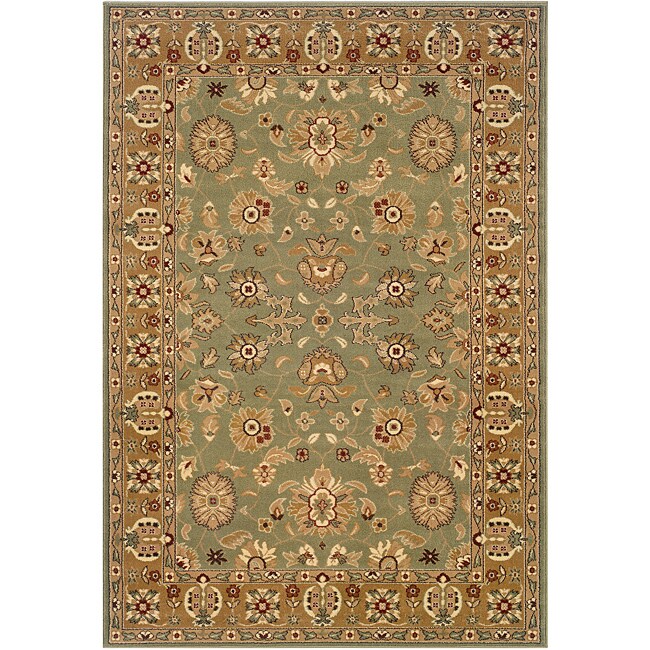 LNR Home Adana Green/ Gold Oriental Rug (5'3 x 7'5) - Free Shipping ...