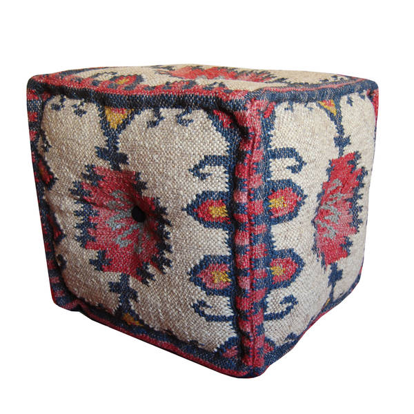 Kilim ottoman cube store