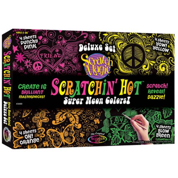 Melissa & Doug Deluxe Neon Scratch Art Set - Bed Bath & Beyond - 6375499