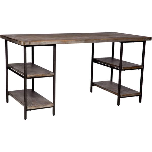 Carbon Loft Renate Reclaimed Wood and Metal Office Desk - Bed Bath ...
