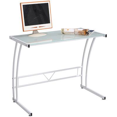 Single Bit Computer Desk in White by LumiSource - Overstock - 6383070