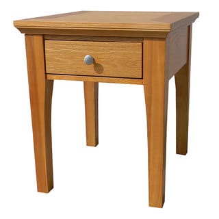 Fraser One-Drawer Golden Oak End Table - Bed Bath & Beyond - 6449132