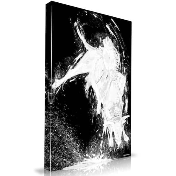 Maxwell Dickson 'Bull Rider' Wall Decor Canvas Artwork - Bed Bath ...