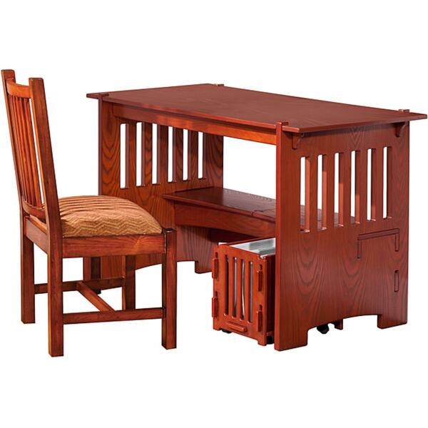 Legare 48-inch Amber Oak Mission Desk with File Cart - Bed Bath ...