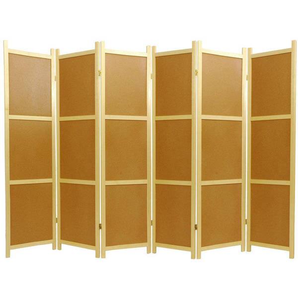 Wood Cork Board 6-panel Room Divider (China) - Bed Bath & Beyond - 6484191
